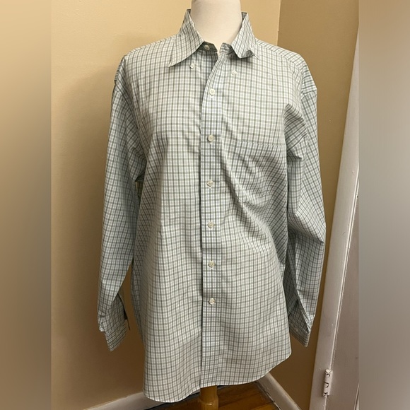 Brooks Brothers | Shirts | Brooks Brothers Mens Button Down Shirt Green ...
